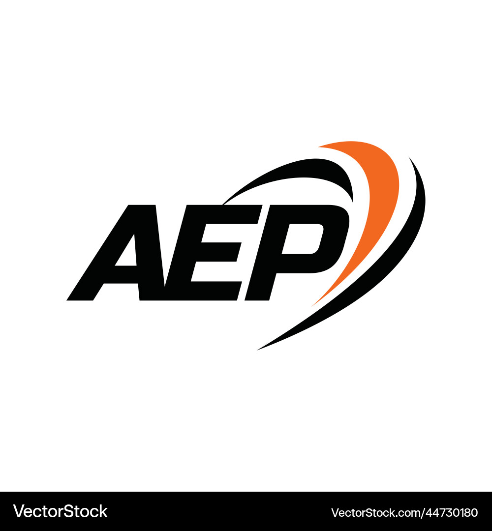 Aep monogram logo Royalty Free Vector Image - VectorStock