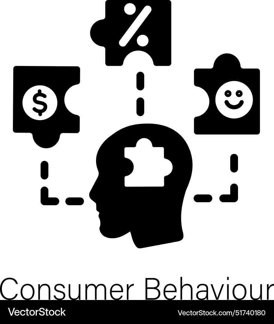 Consumer behaviour Royalty Free Vector Image - VectorStock