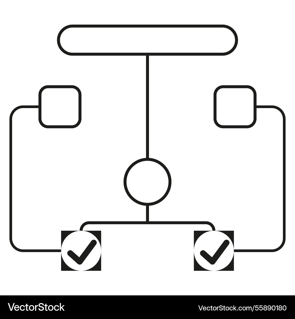 Process flow chart abstract business diagram Vector Image