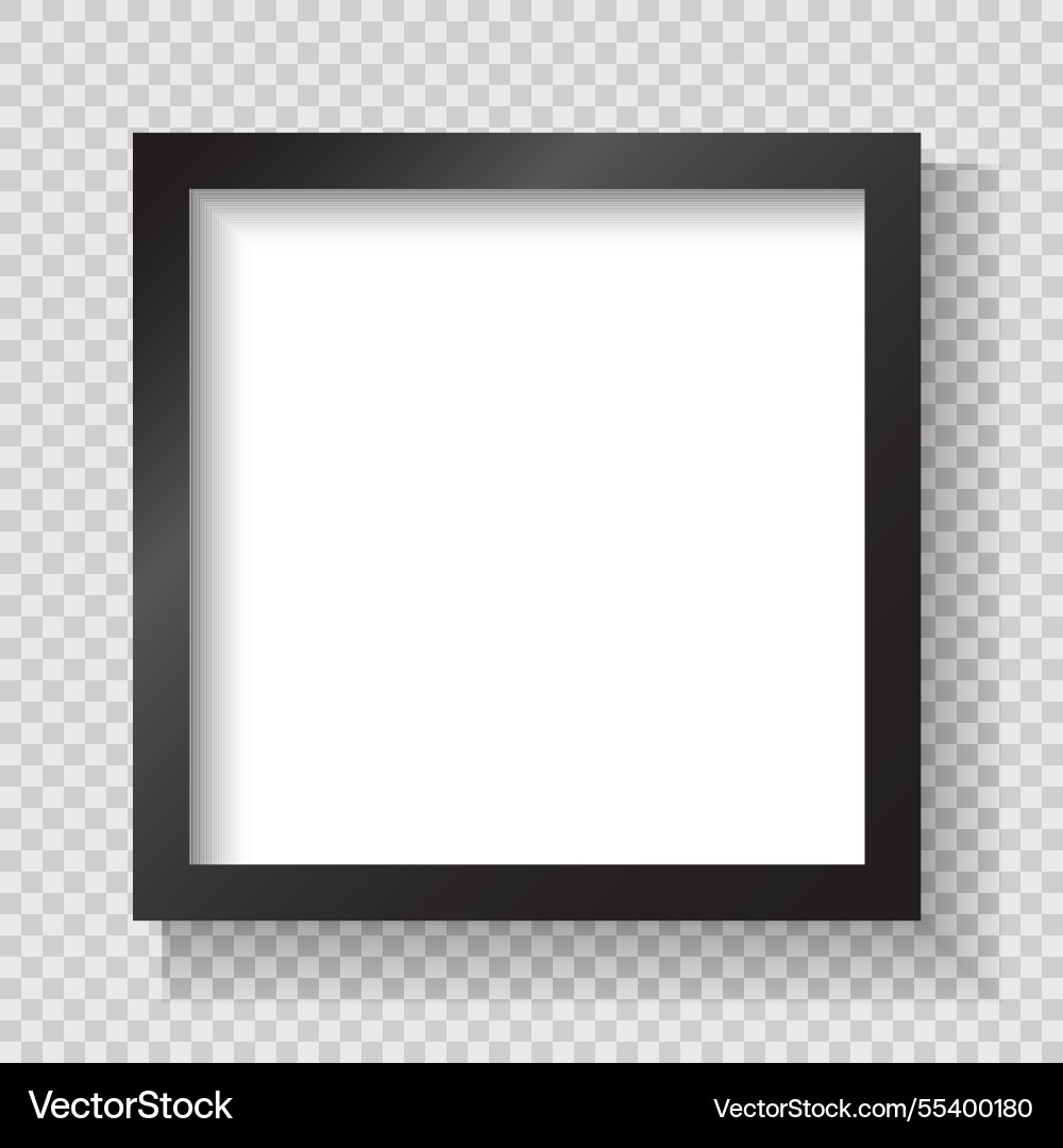 Realistic picture frame isolated Royalty Free Vector Image