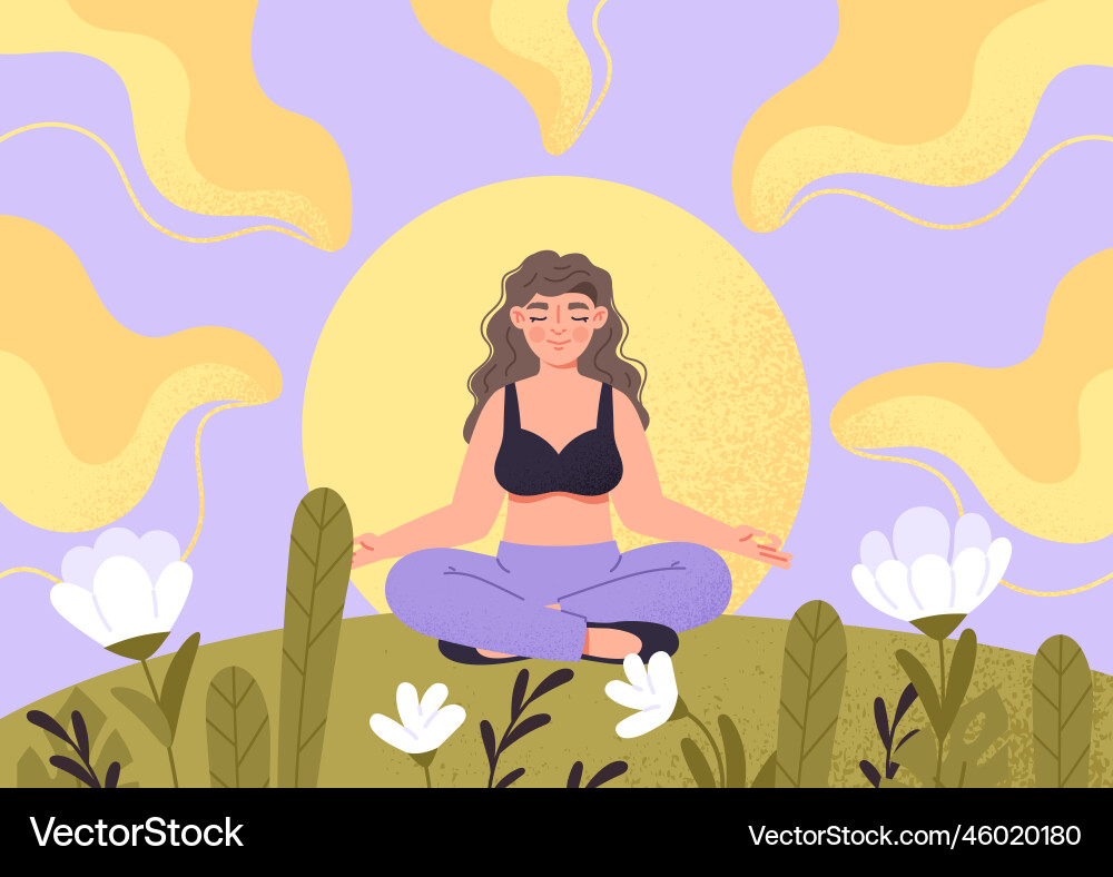 Spiritual therapy concept Royalty Free Vector Image