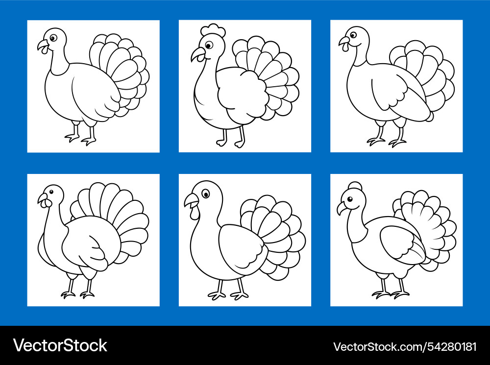 A turkey Royalty Free Vector Image - VectorStock
