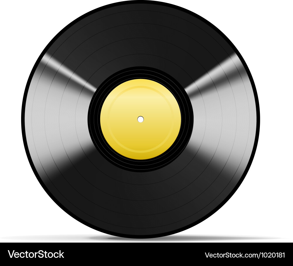 Black vinyl Royalty Free Vector Image - VectorStock