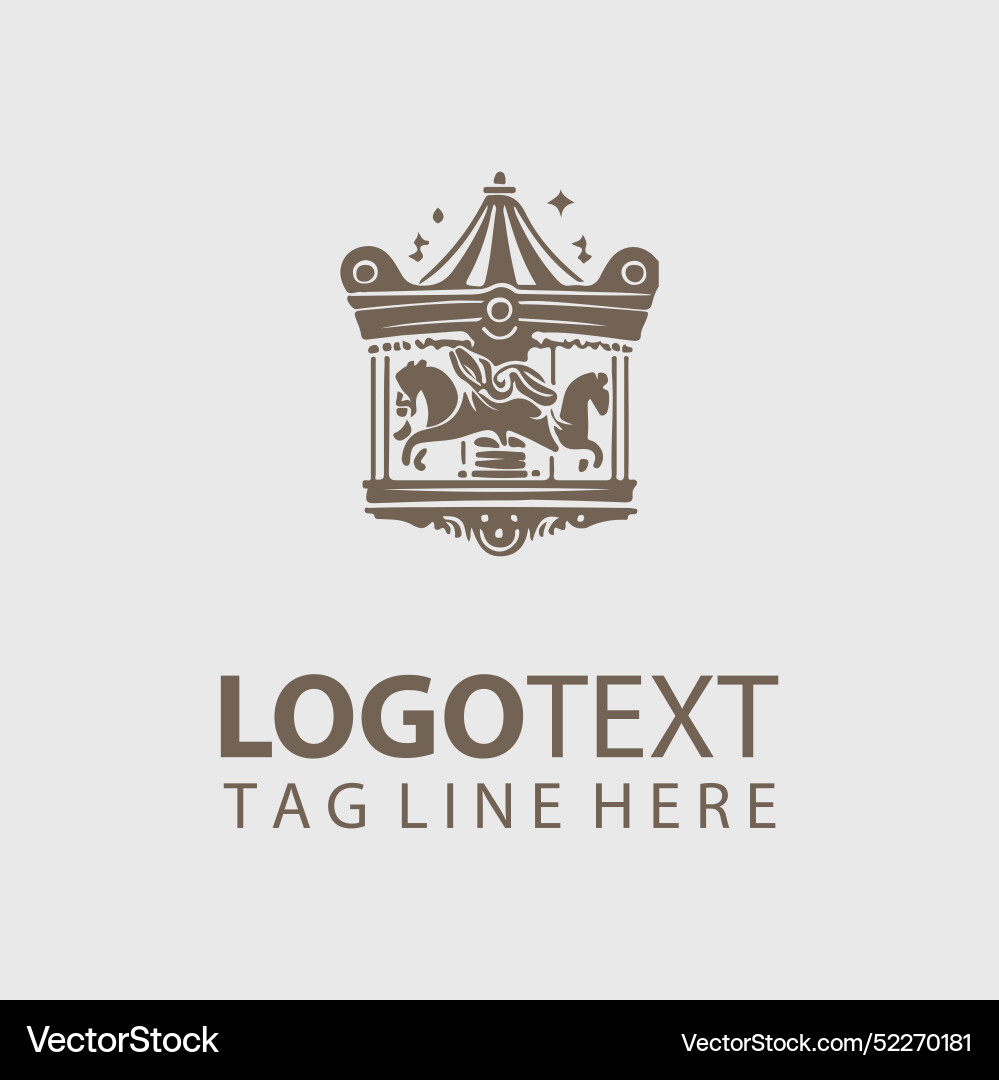 Carousel logo Royalty Free Vector Image - VectorStock
