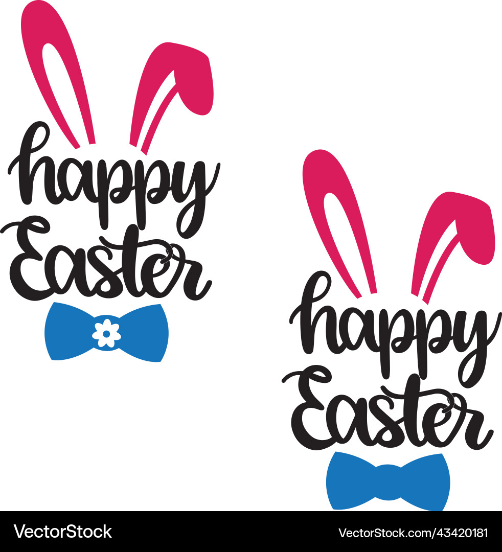 Happy easter 2 Royalty Free Vector Image - VectorStock