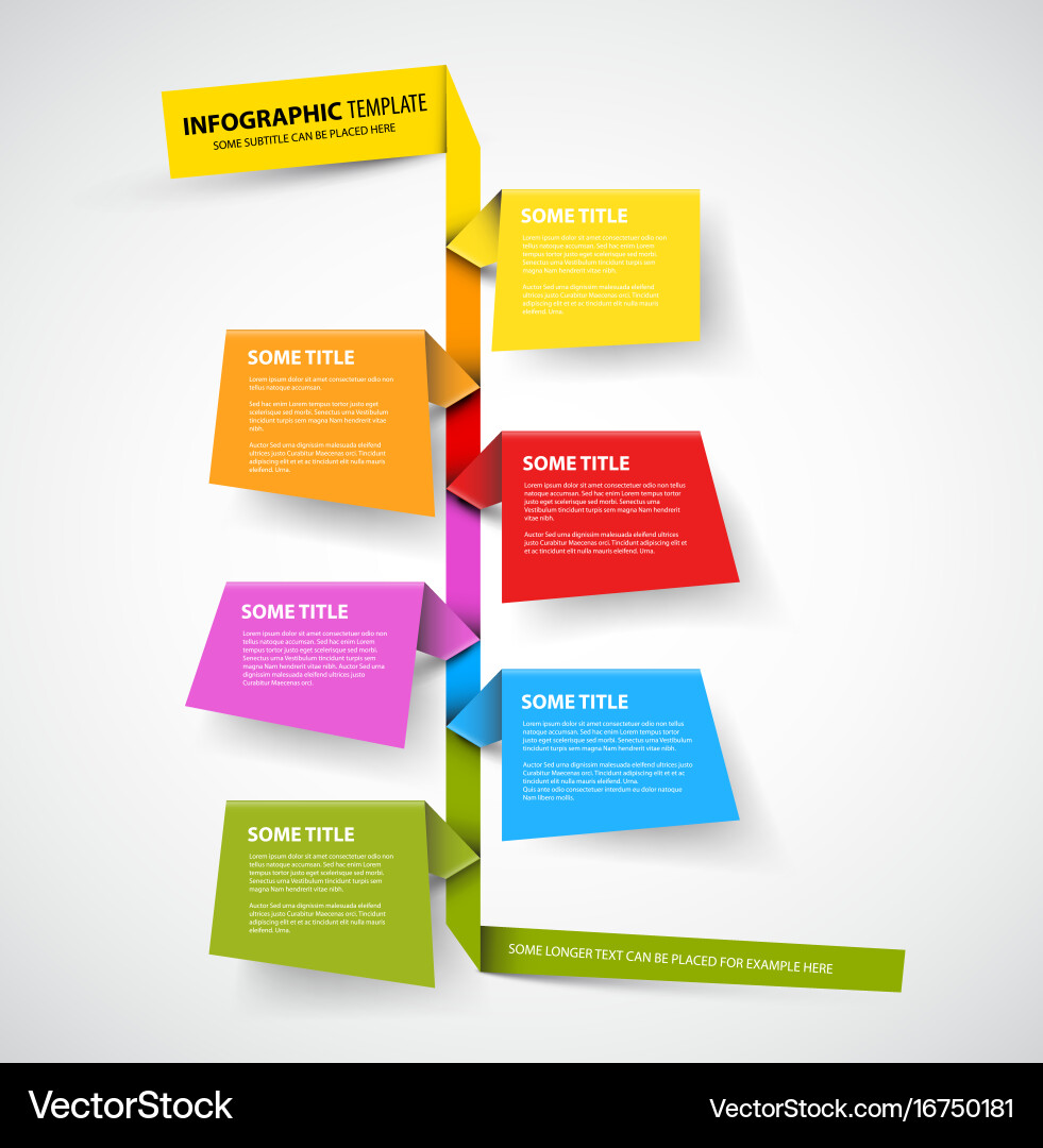 Infographic timeline report template made from Vector Image