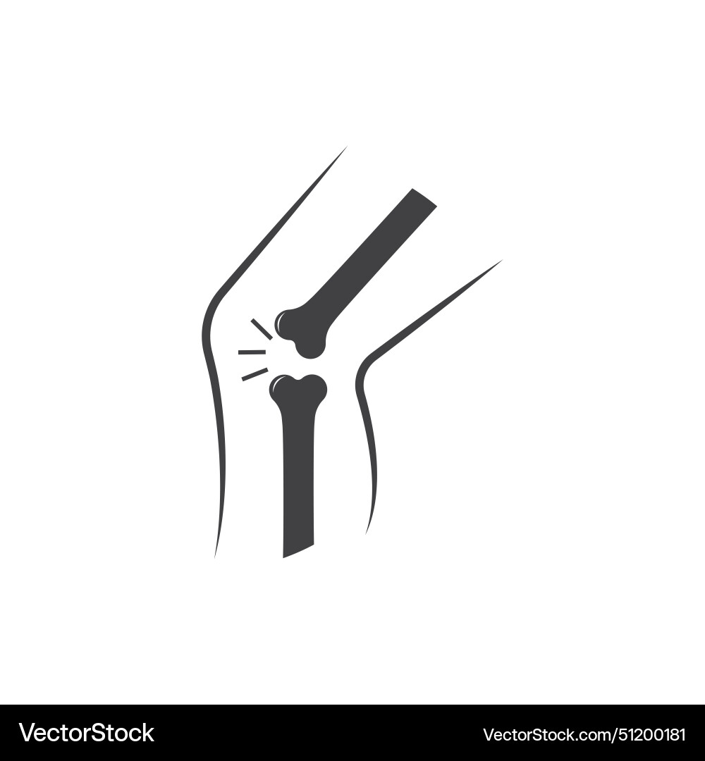 Knee leg Royalty Free Vector Image - VectorStock