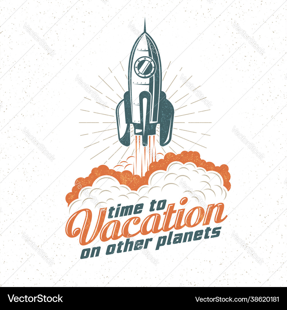 Vacation retro logo Royalty Free Vector Image - VectorStock