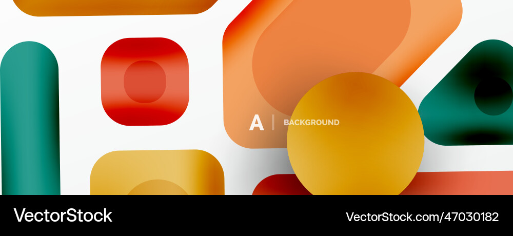 Colorful geometric shapes lines squares Royalty Free Vector