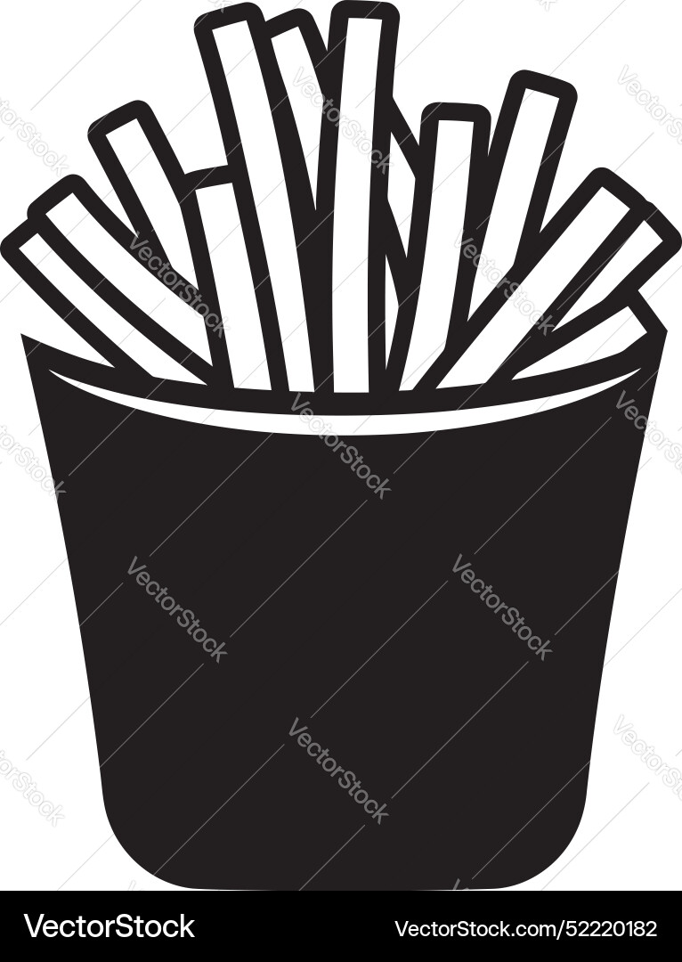 Crispcrest fry symbol potatoperfection iconic Vector Image
