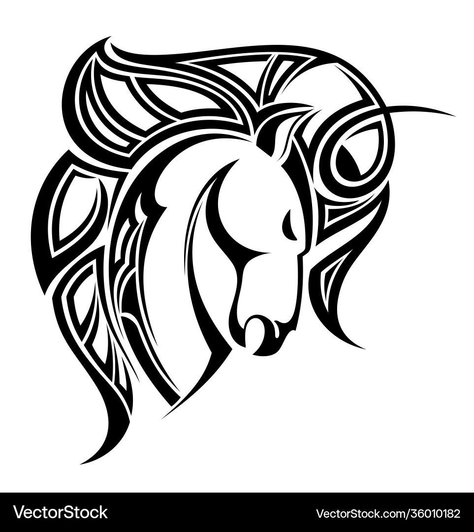 Pferd Logo Lizenzfreies Vektorbild - VectorStock