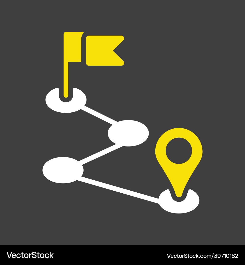 Route icon navigation sign Royalty Free Vector Image