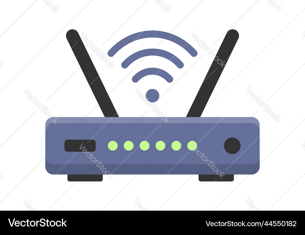 Wifi router icon internet service wireless Vector Image