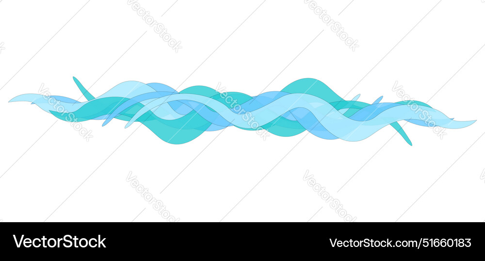 Abstract blue water waves Royalty Free Vector Image
