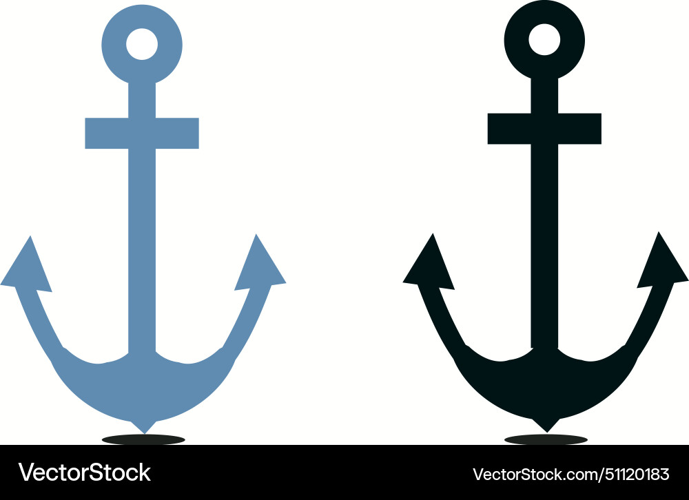 Anchor icon template stock Royalty Free Vector Image