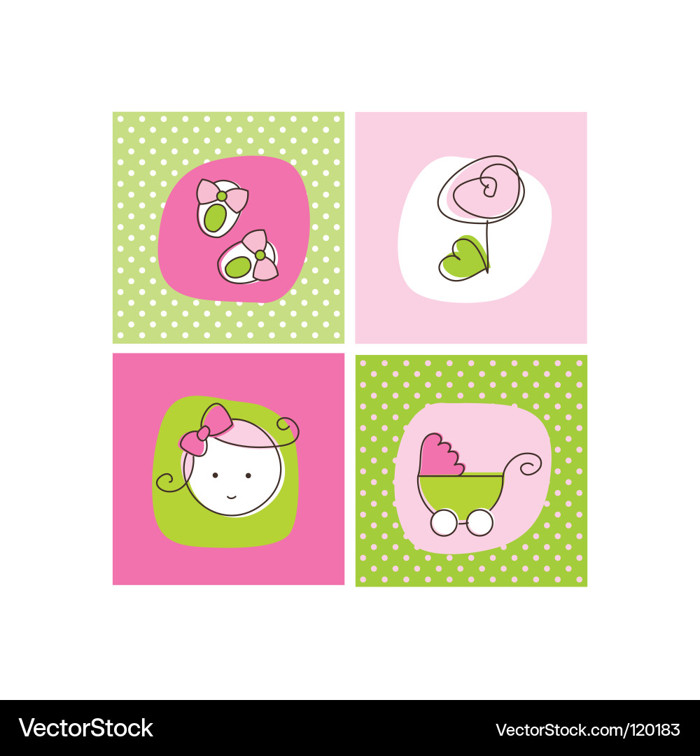 Baby Arrival Card - Celebration Royalty Free Vector Image