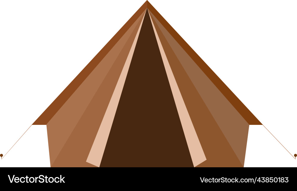 Camping tent isolated on white background tourist Vector Image