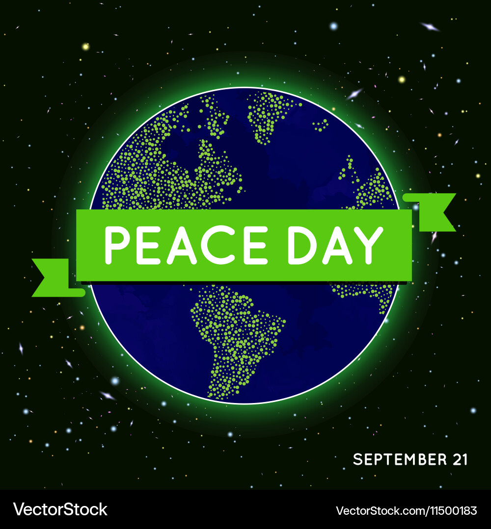 International peace day Royalty Free Vector Image