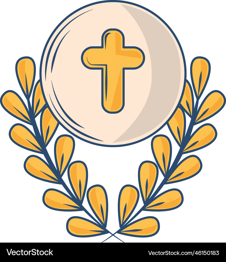 Sacred host icon Royalty Free Vector Image - VectorStock