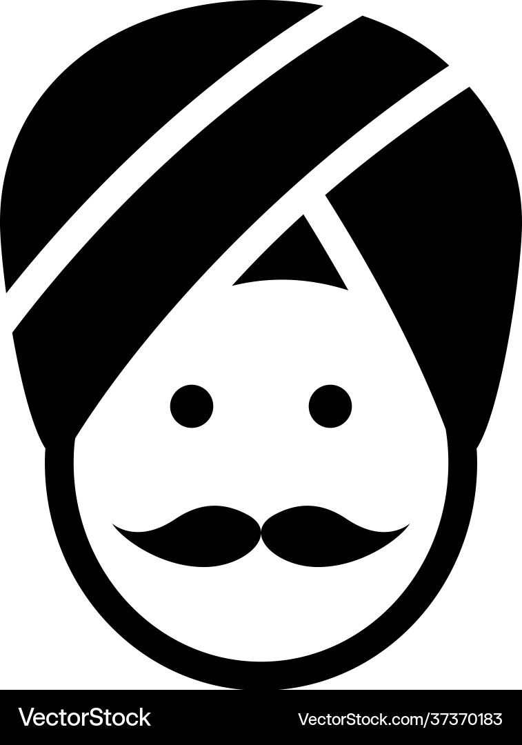 Sikh man Royalty Free Vector Image - VectorStock