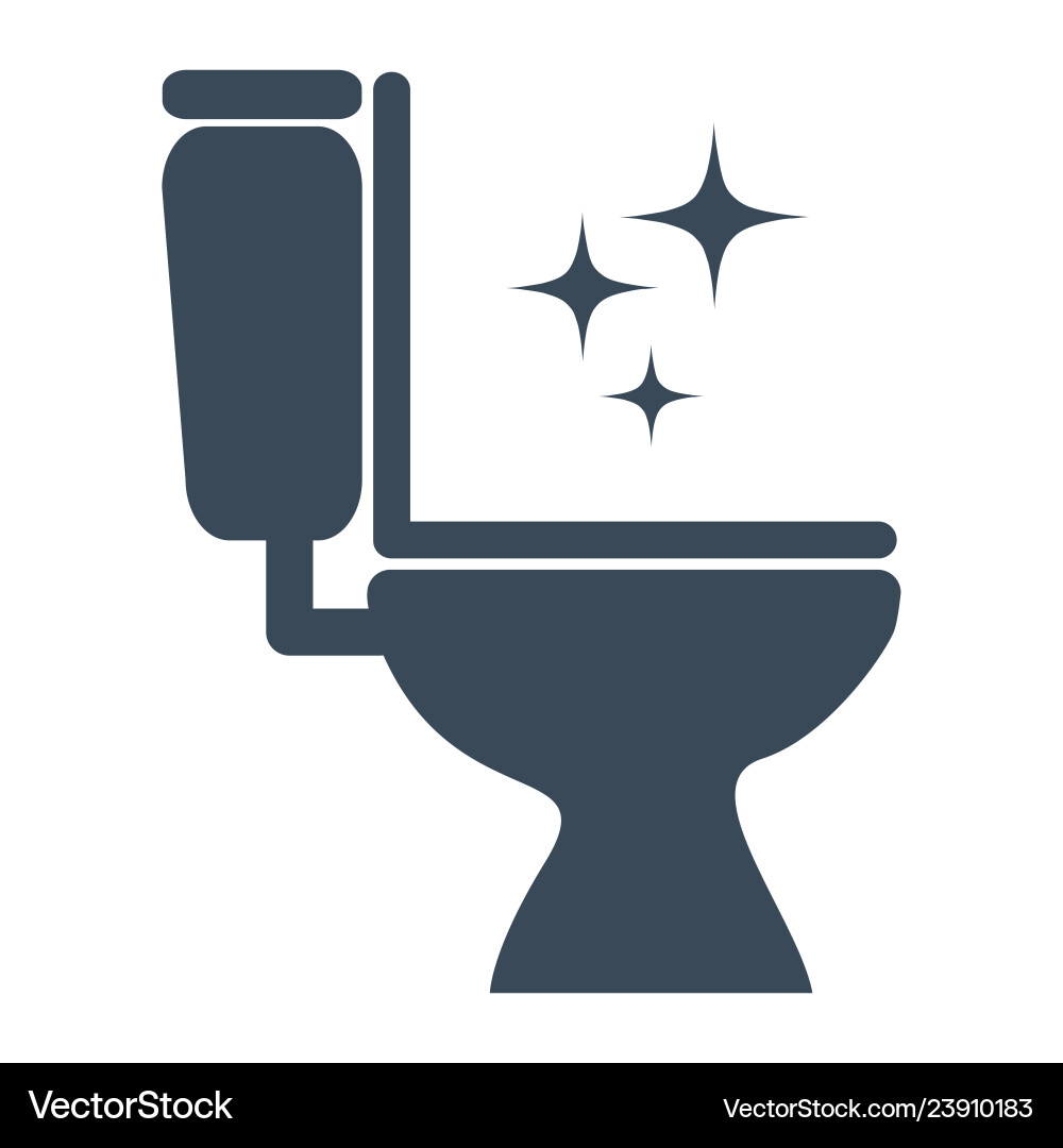 Toilet cleaning icon design isolated Royalty Free Vector