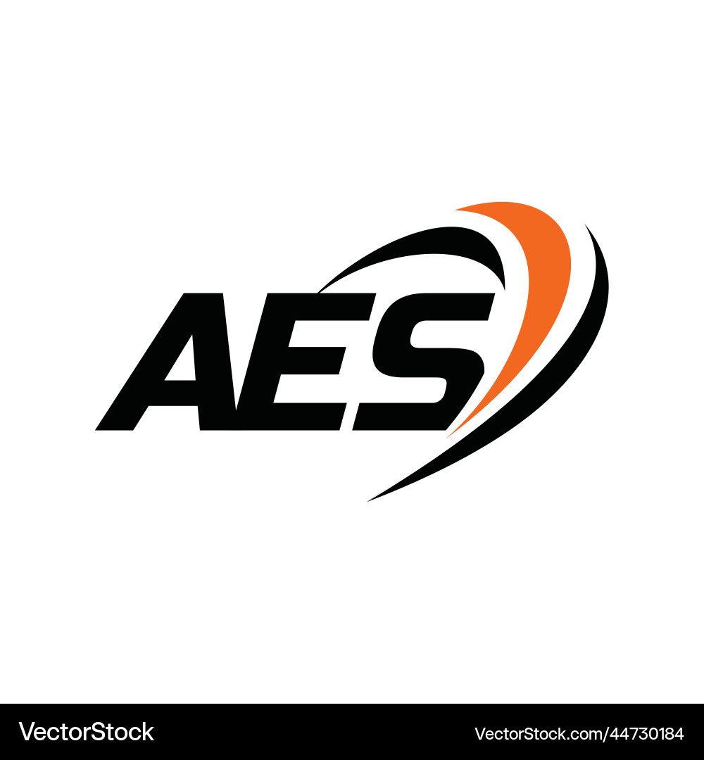 Aes monogram logo Royalty Free Vector Image - VectorStock