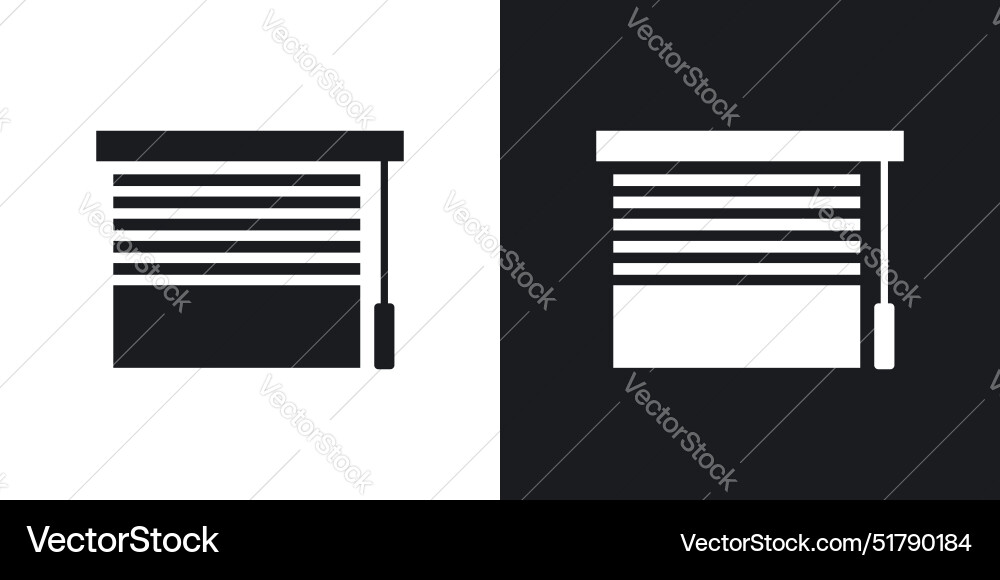 Blinds open icon Royalty Free Vector Image - VectorStock