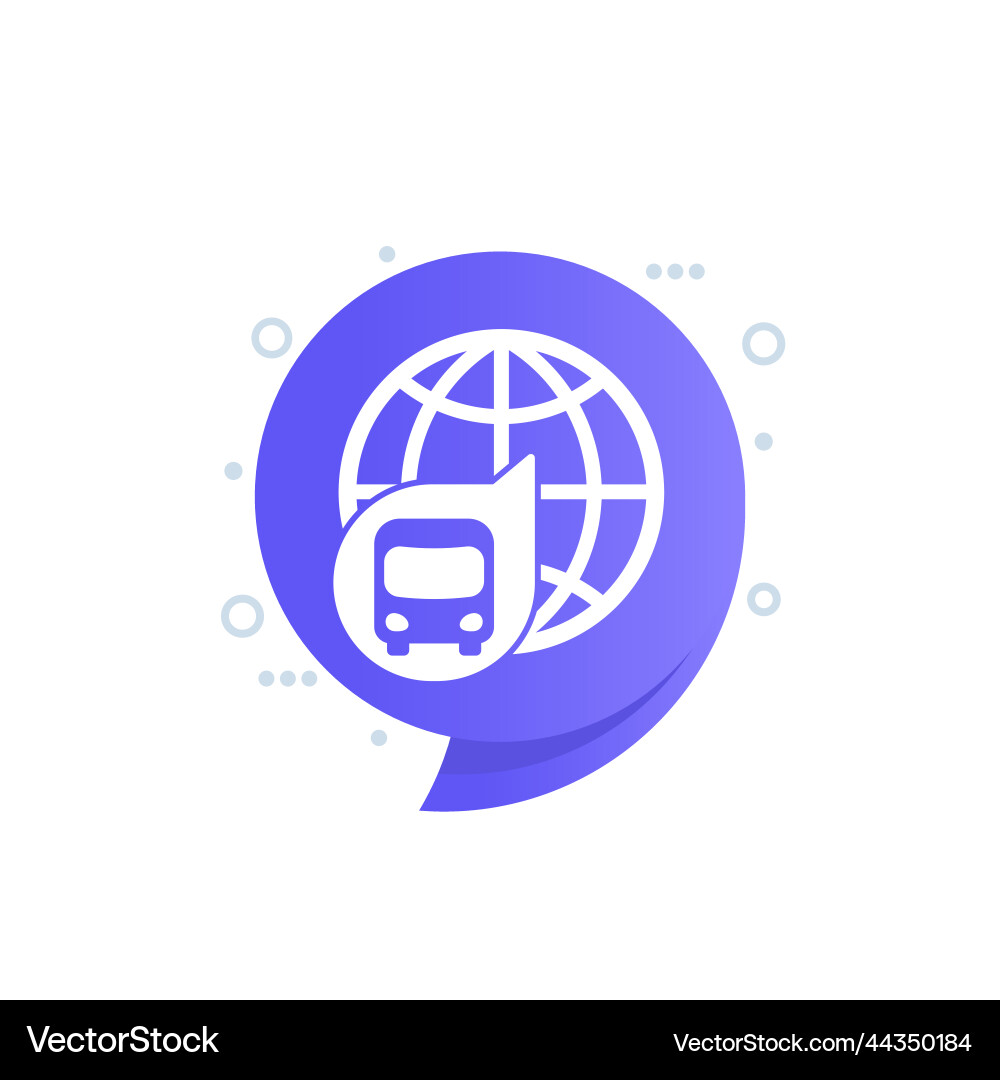 Bus trip tour icon Royalty Free Vector Image - VectorStock