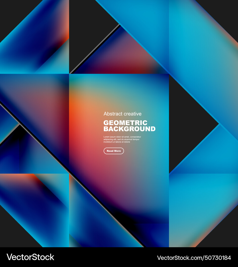 Gradient Triangles Abstract Background Royalty Free Vector