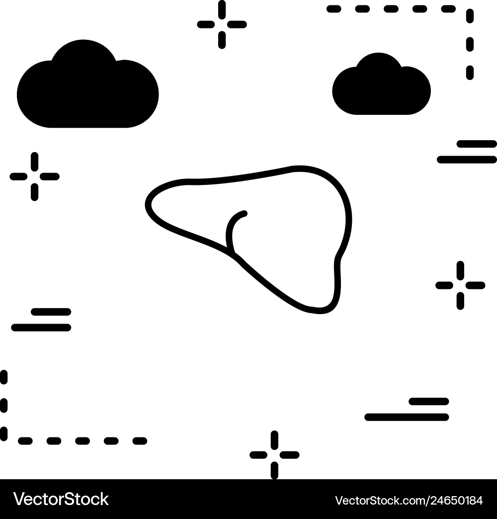 Liver icon Royalty Free Vector Image - VectorStock