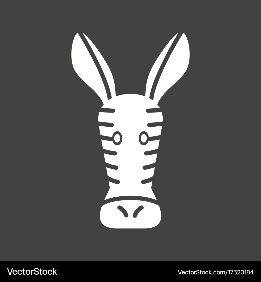 Zebra face Royalty Free Vector Image - VectorStock