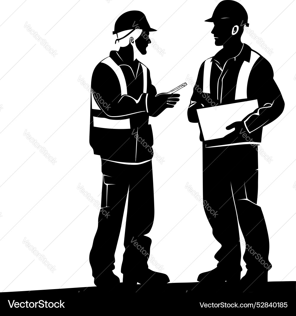 Architectural accord paper holding engineers logo Vector Image
