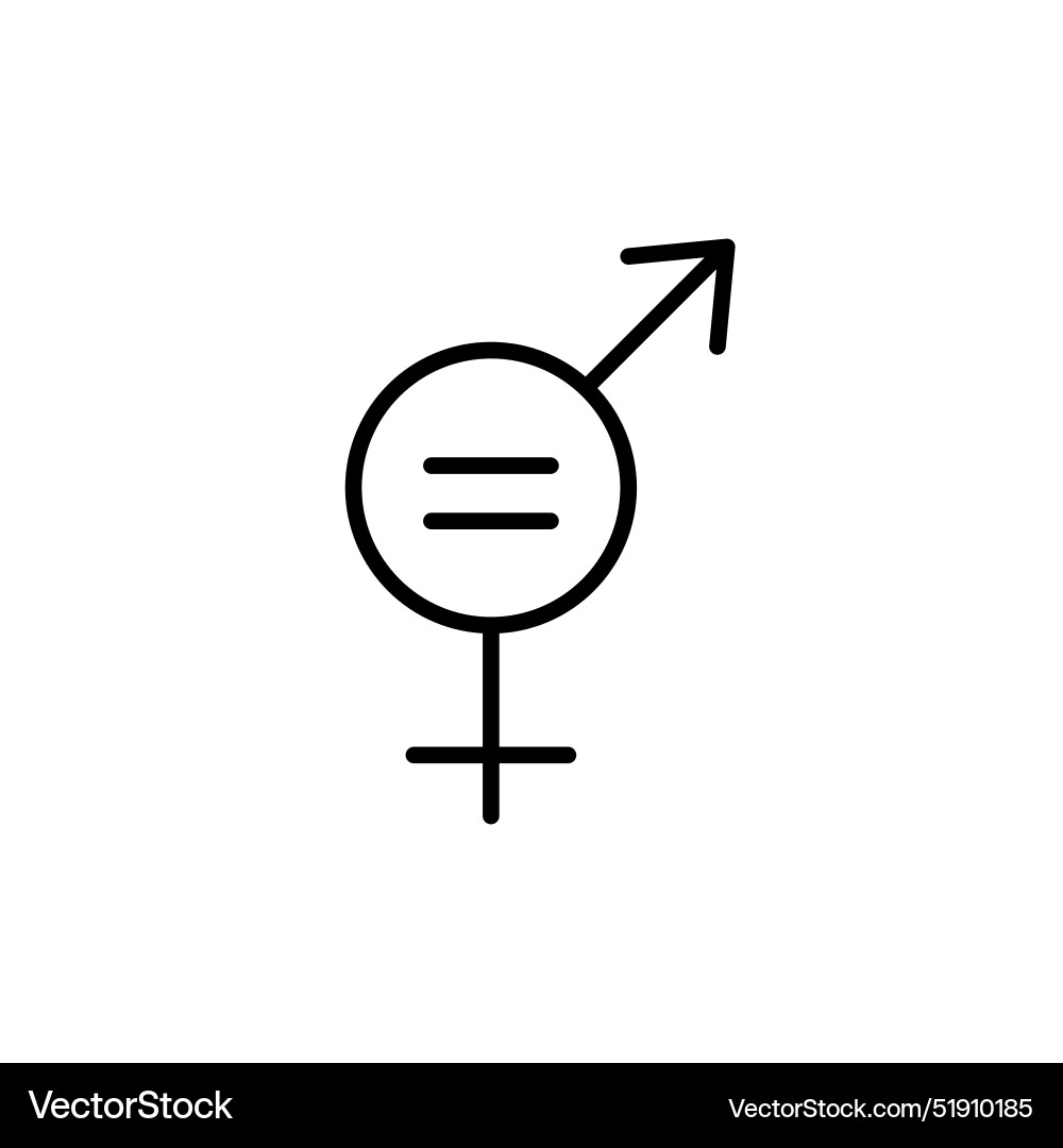 Equality symbol icon ideal for social justice Vector Image