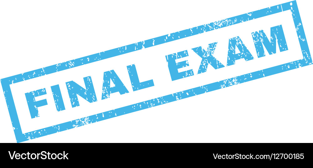 Final exam rubber stamp Royalty Free Vector Image
