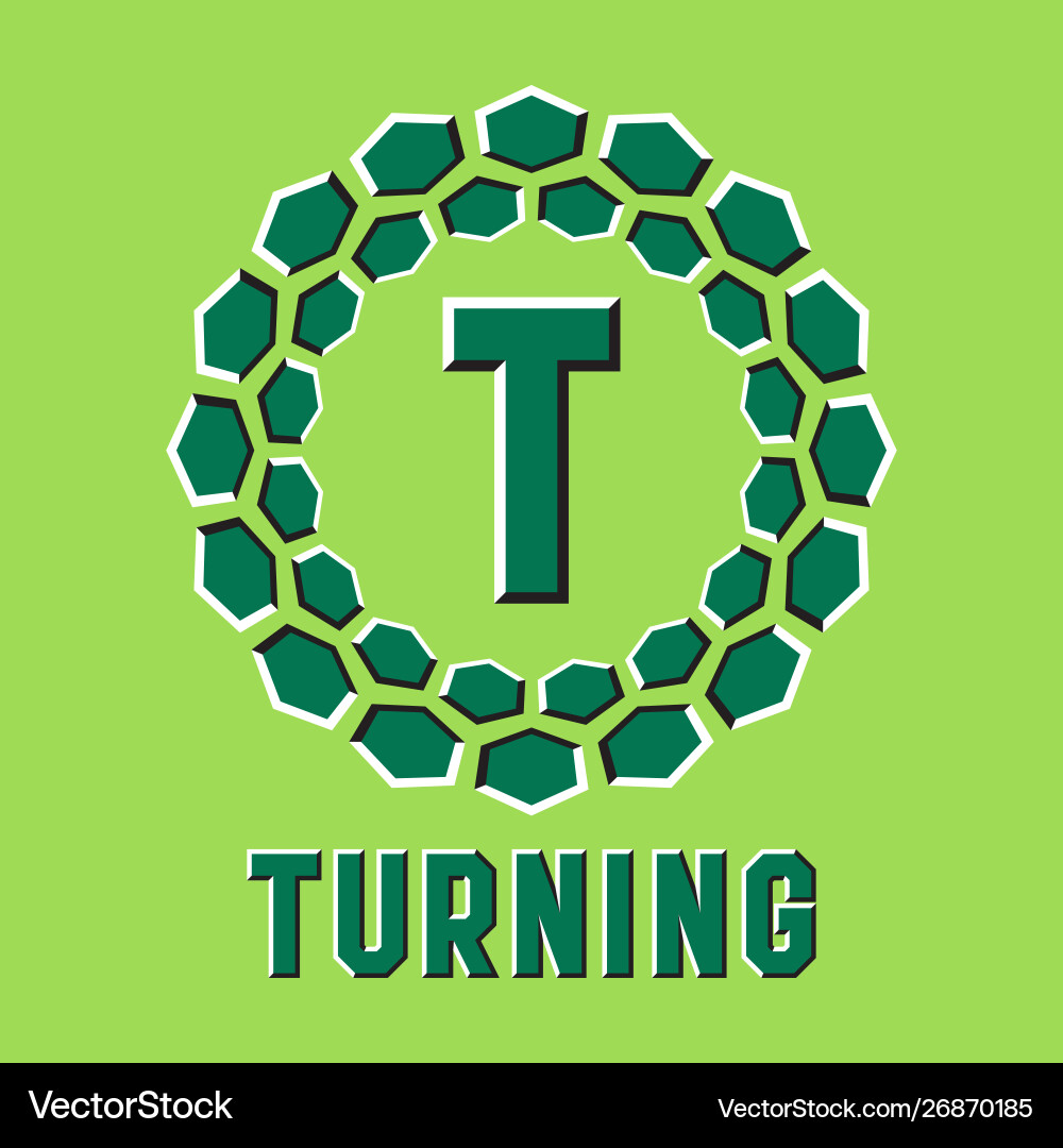 Optical illusion turning logo in round moving Vector Image
