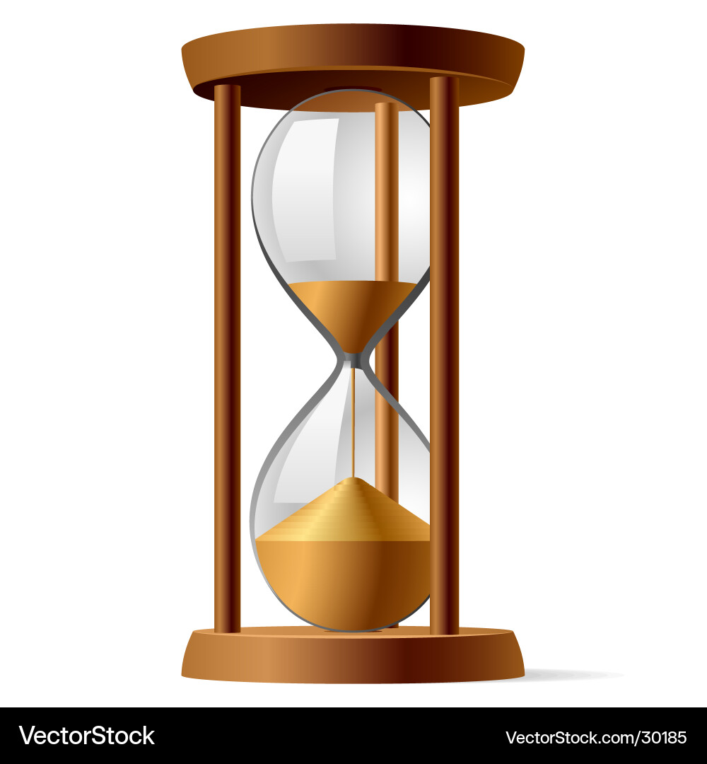 Sand-glass Royalty Free Vector Image - VectorStock