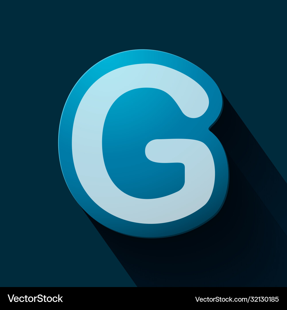 Volume icons alphabet g Royalty Free Vector Image