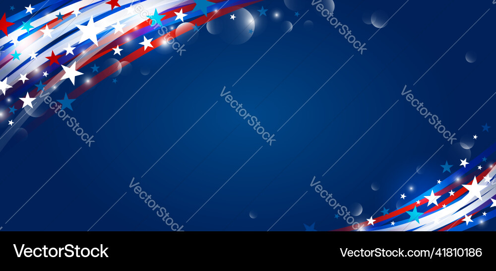 Abstract usa background design Royalty Free Vector Image