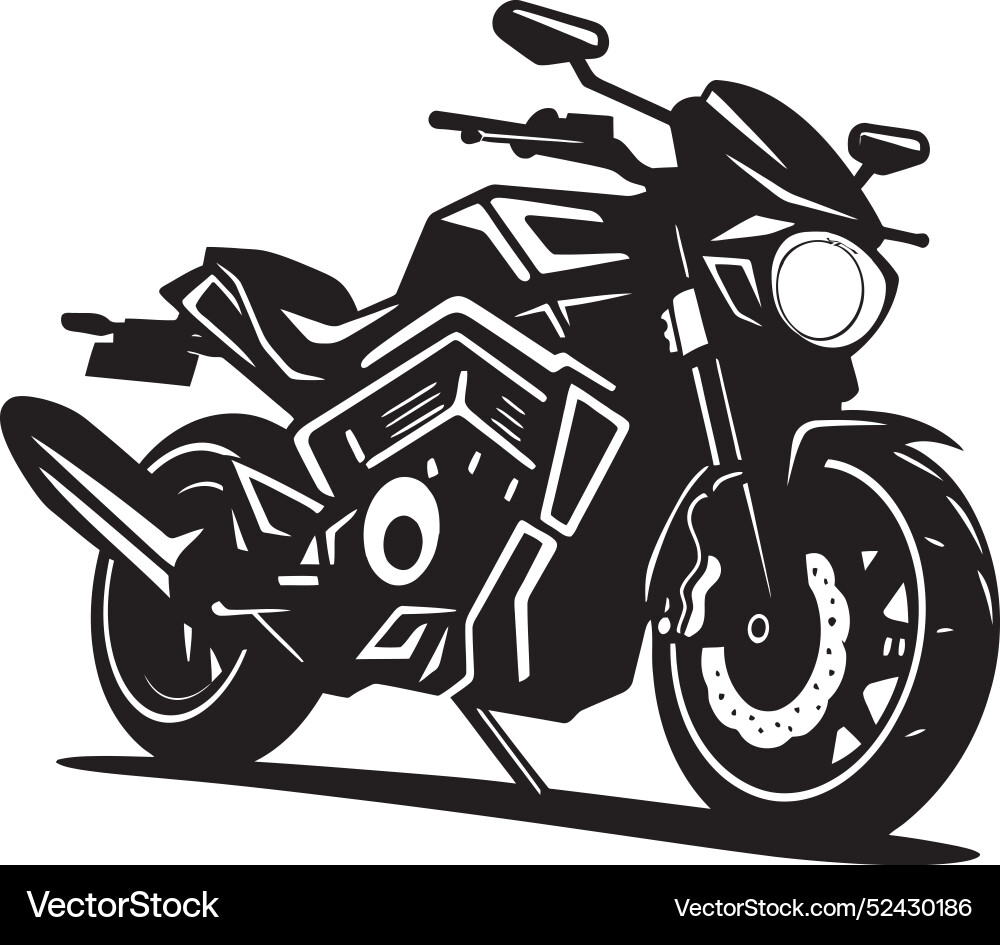 Classic moto drawingdarkened cruiser design Vector Image