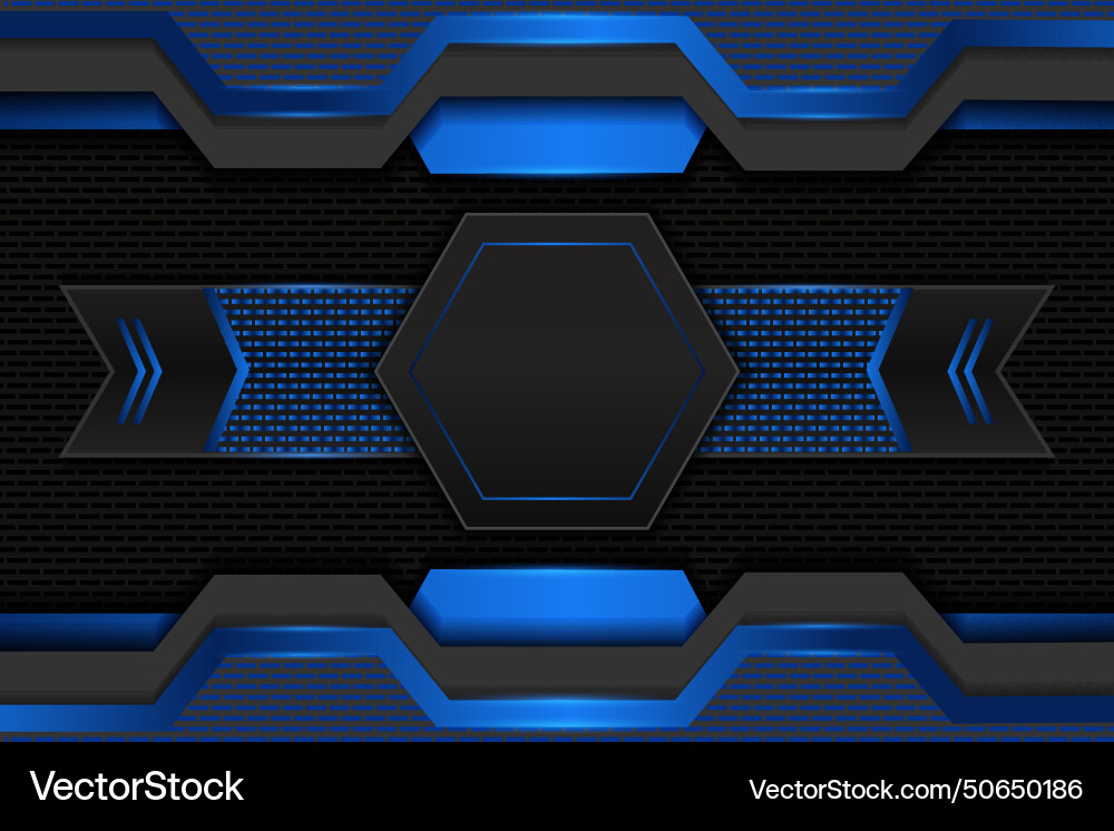 Modern e sport gaming background blue design Vector Image