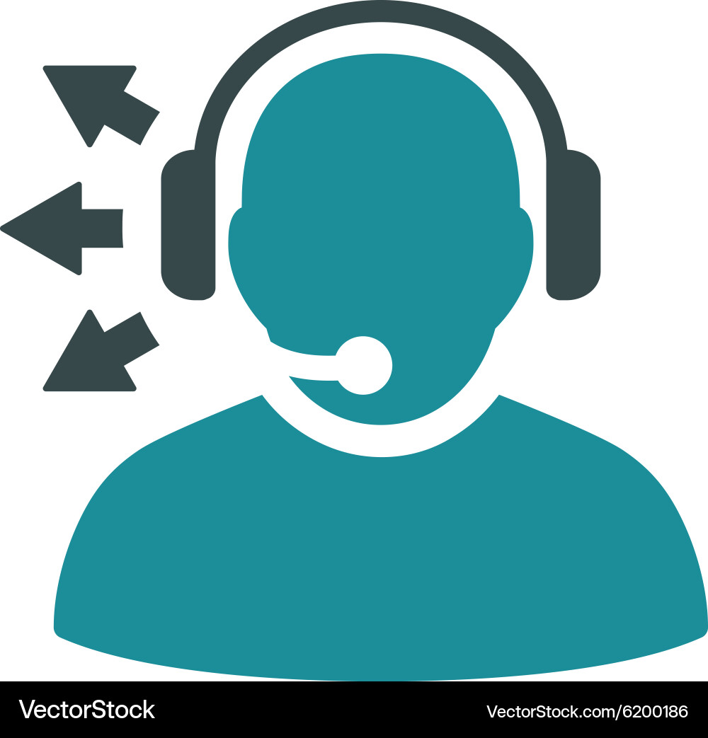 Operator message icon Royalty Free Vector Image