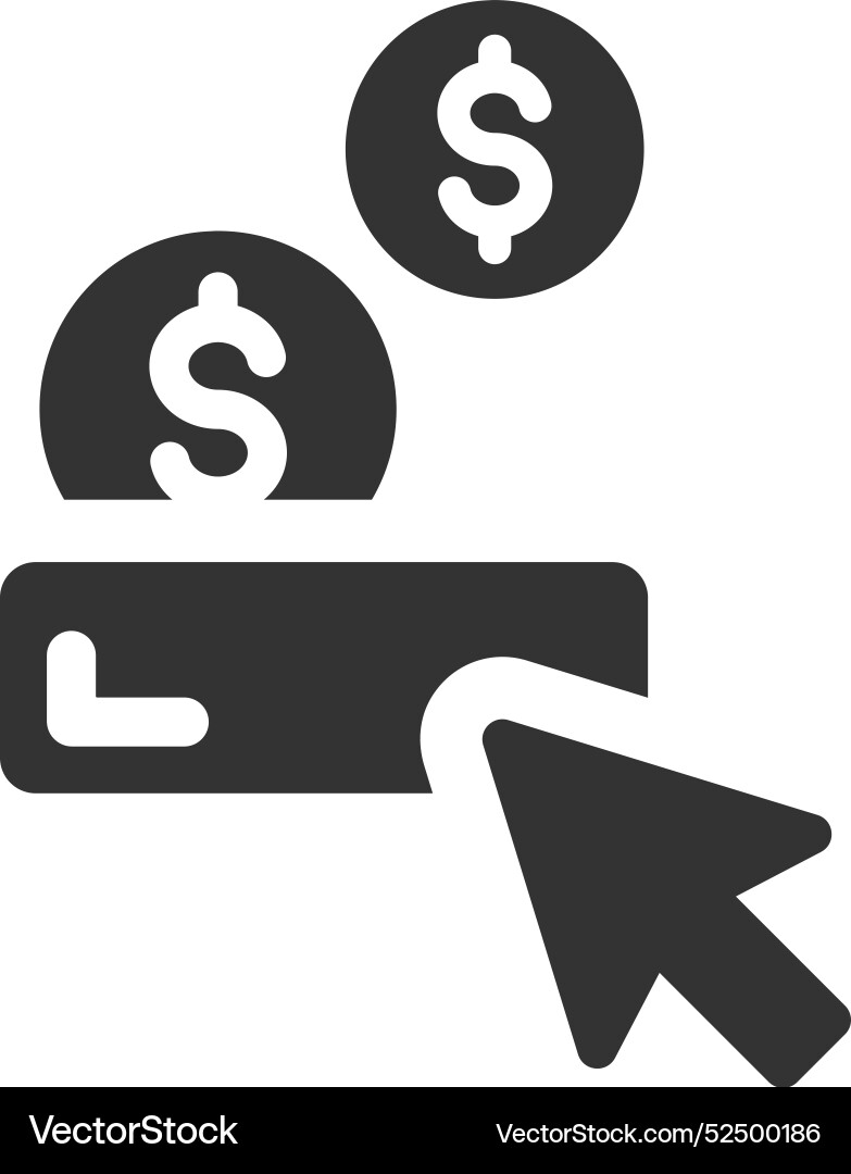 Pay per click icon Royalty Free Vector Image - VectorStock