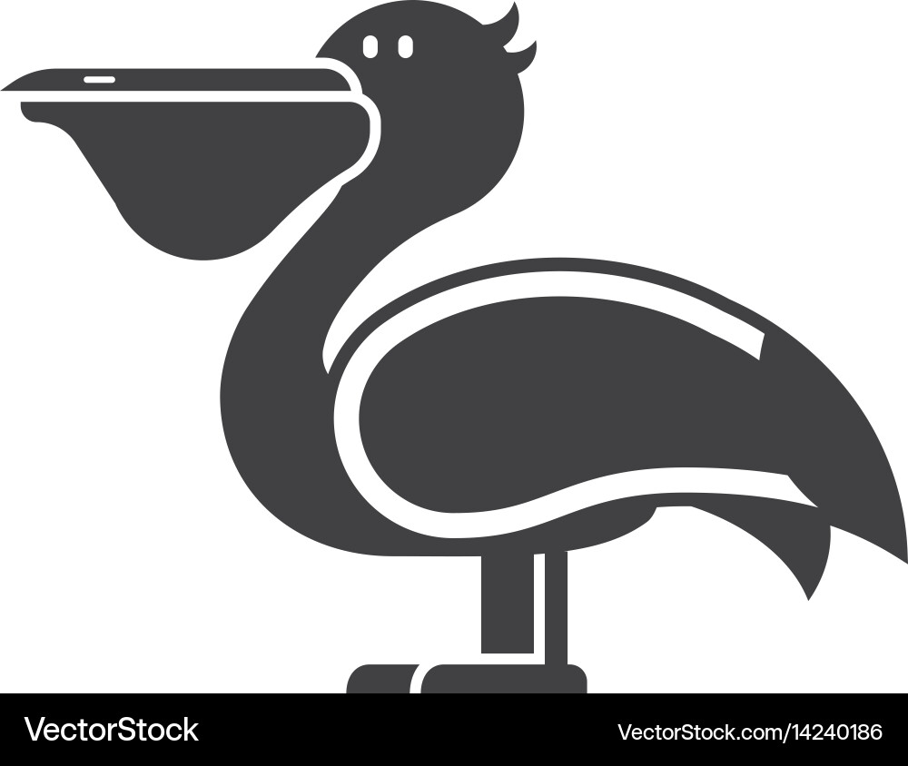 Pelican icon Royalty Free Vector Image - VectorStock