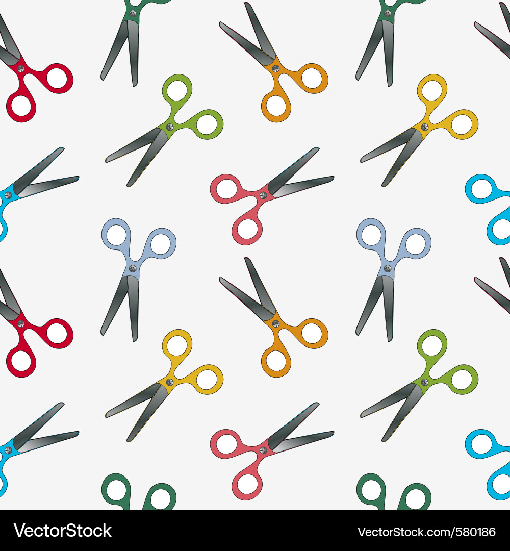 Scissor pattern Royalty Free Vector Image - VectorStock