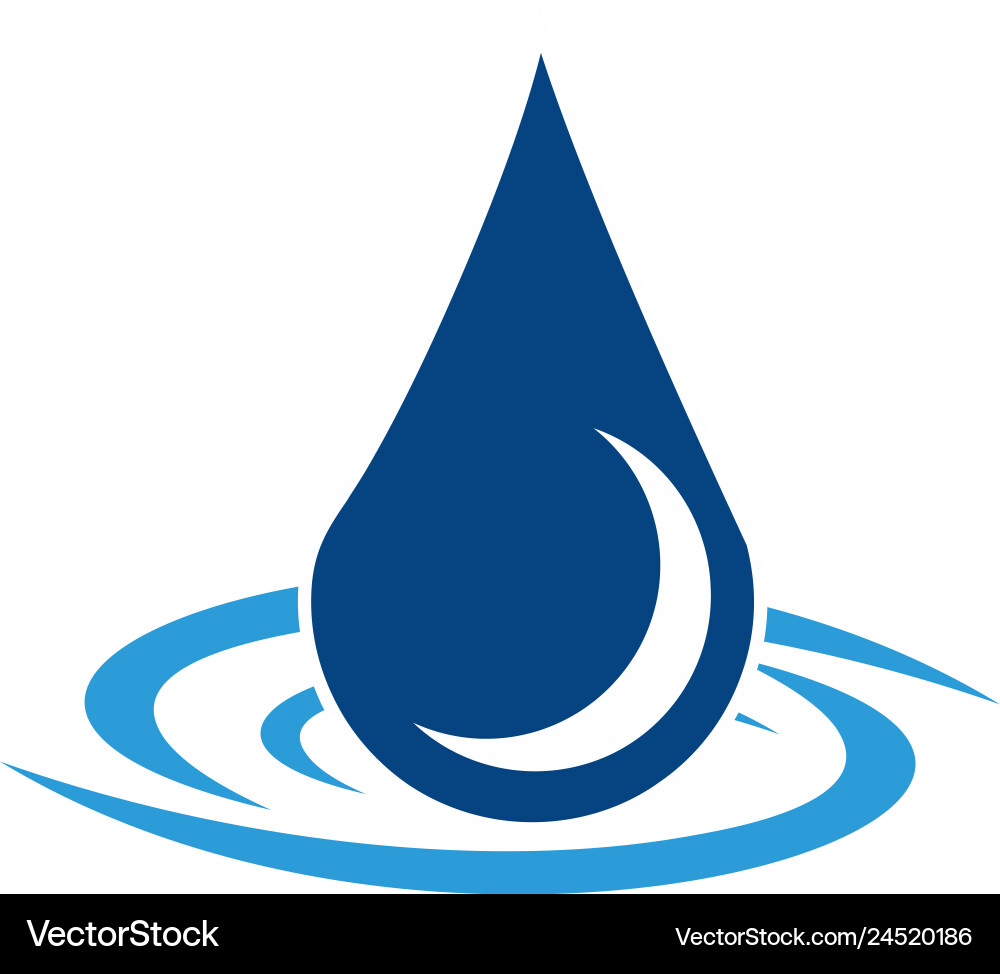 Water drop Royalty Free Vector Image - VectorStock