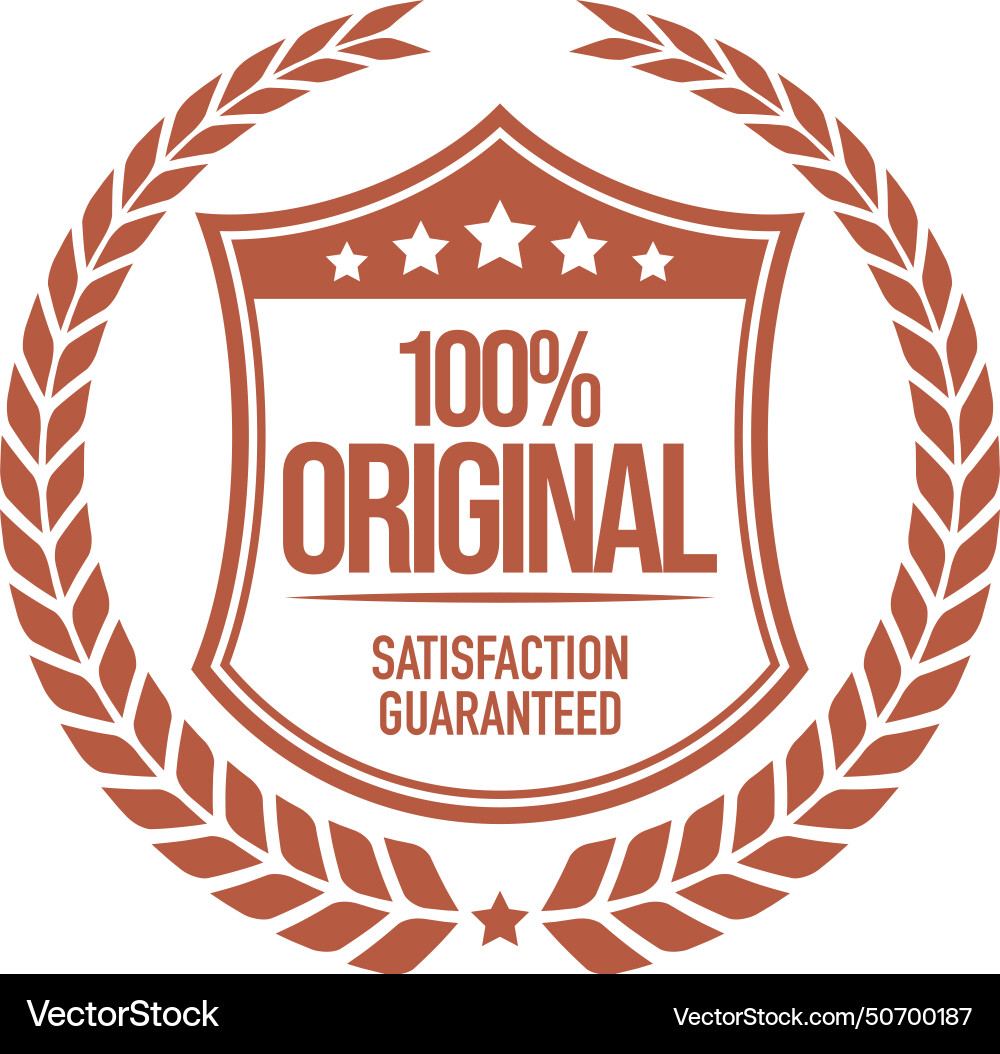 100 original label Royalty Free Vector Image - VectorStock
