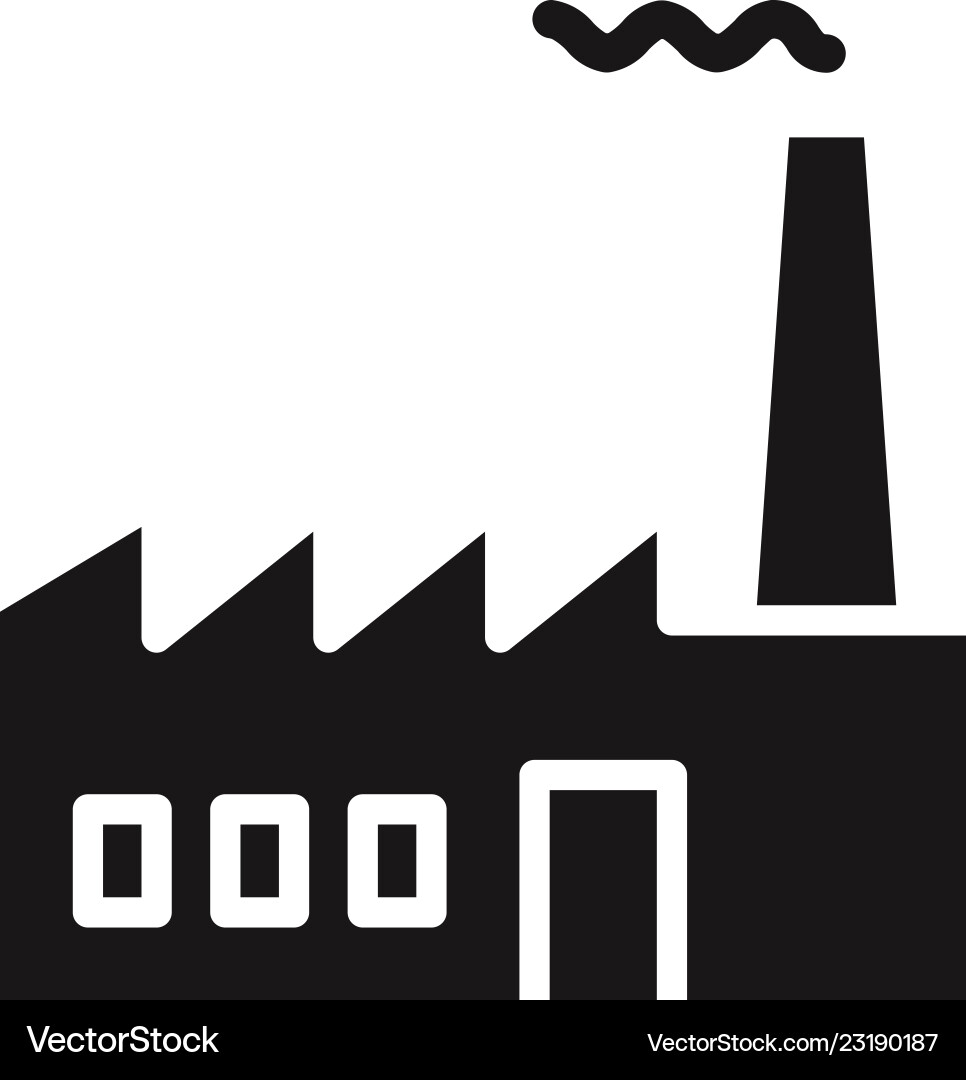 Factory icon Royalty Free Vector Image - VectorStock