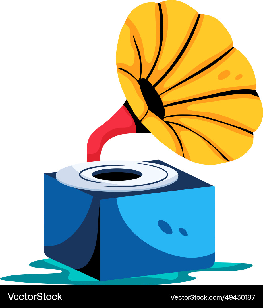 Phonograph Royalty Free Vector Image - VectorStock