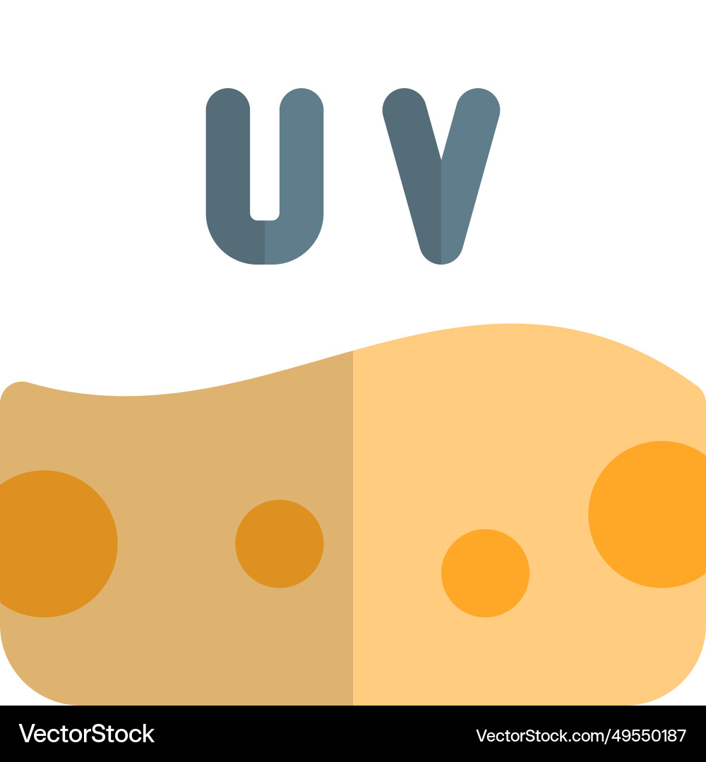 Skin protected with uv layer cream isolated Vector Image