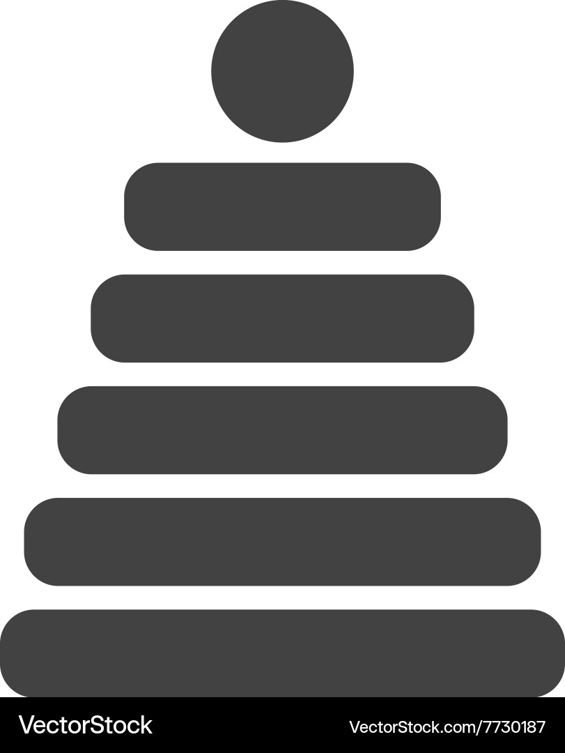 Stack toy Royalty Free Vector Image - VectorStock